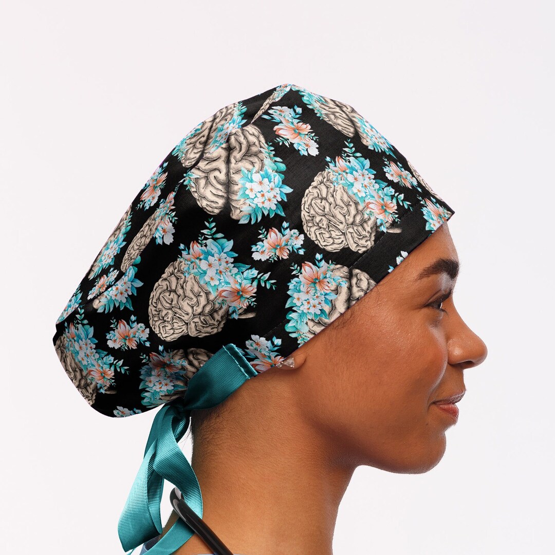 Scrub Caps for Women, Brain Surgical Cap, Neurologist Nurse Scrub Hat ...