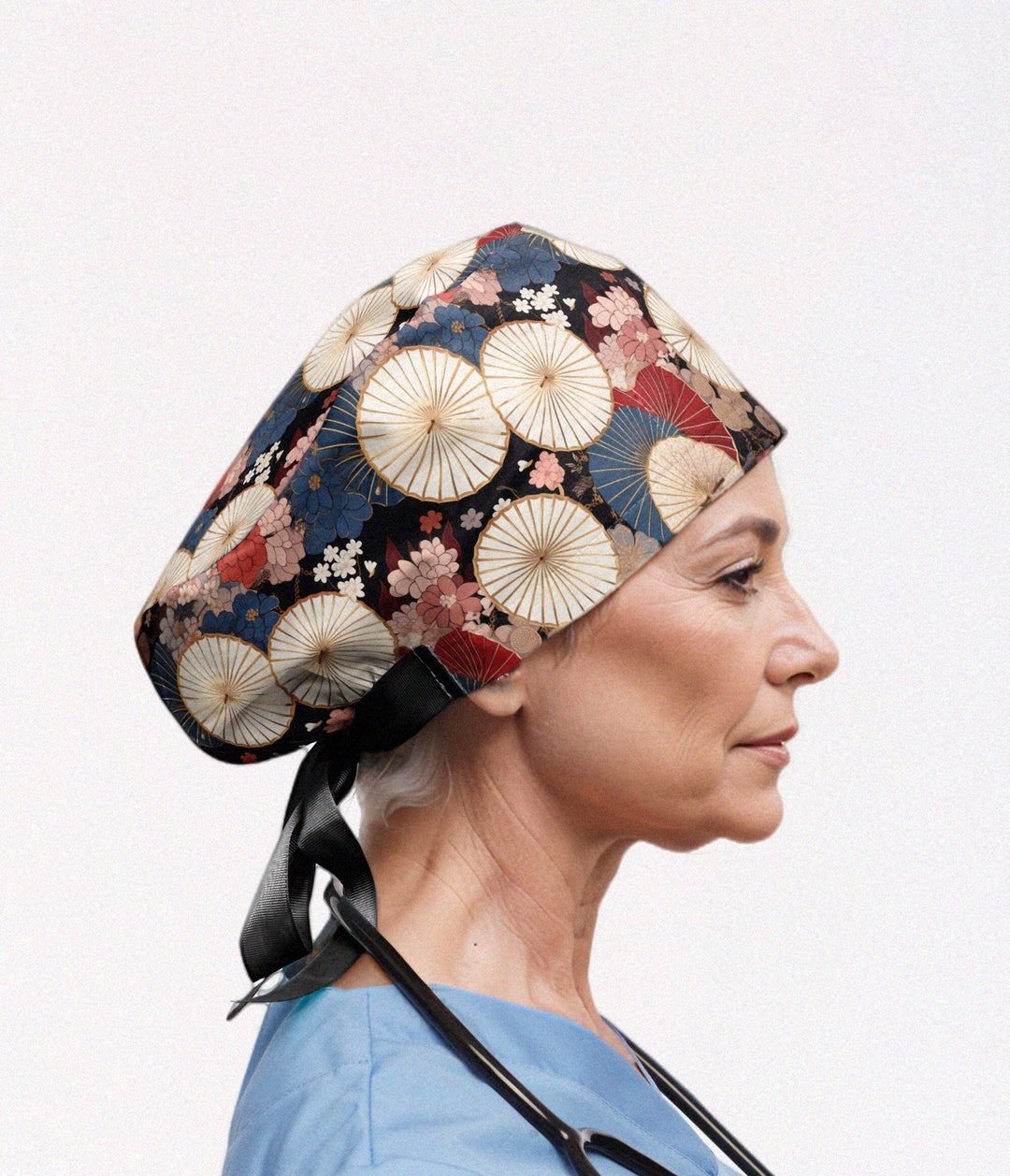 Japanese Style Scrub Caps for Women Asian Scrub Cap Surgical Cap With ...