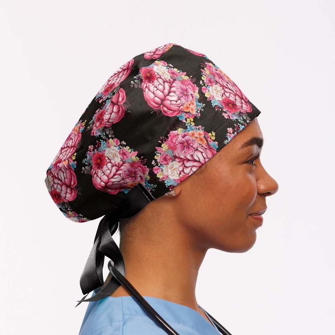 Scrub Caps for Women, Brain Surgical Cap, Neurologist Nurse Scrub Hat ...