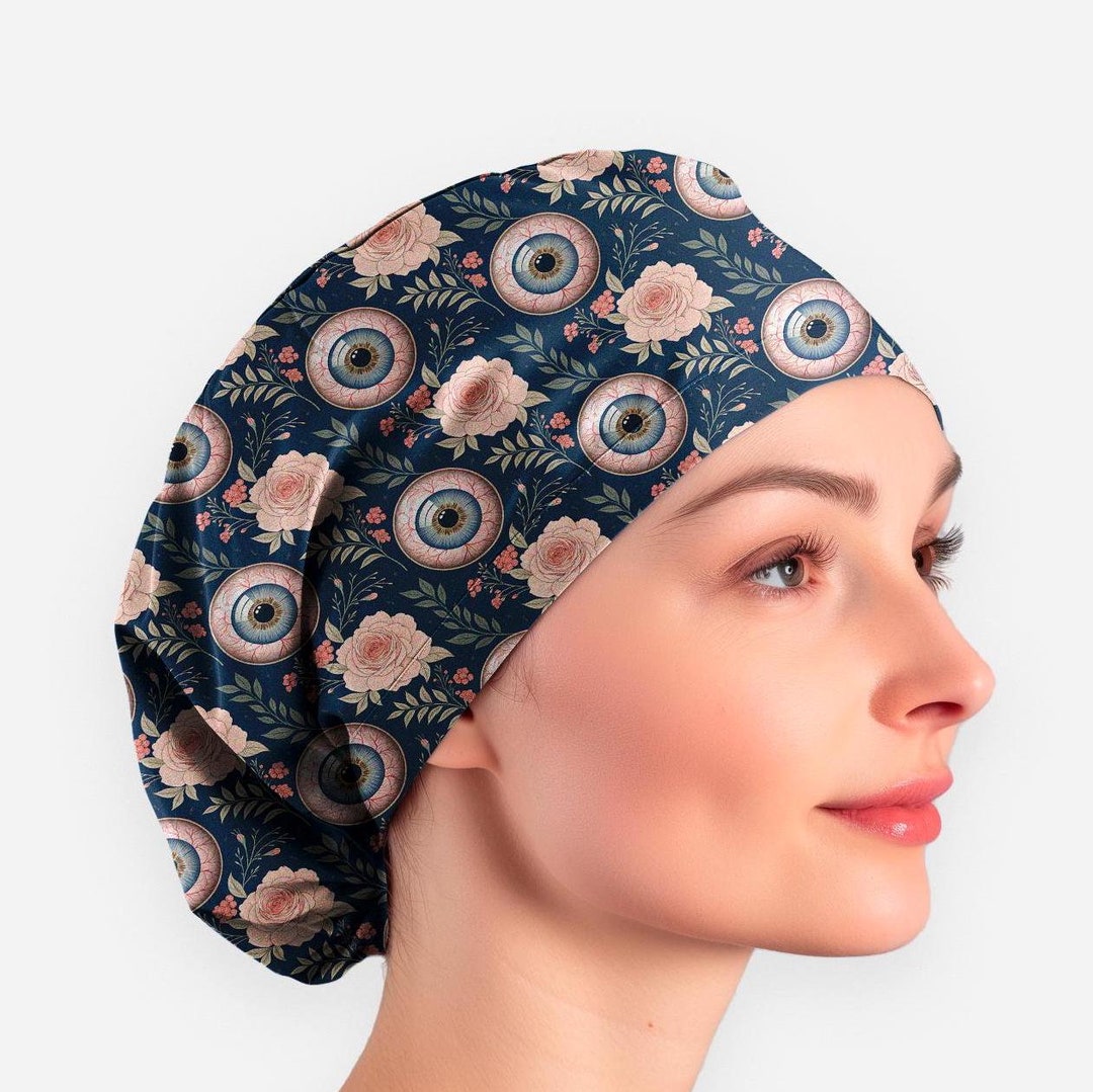 Scrub Caps for Women, Ophthalmology Surgery Cap, Eye Doctor Scrub Hat ...