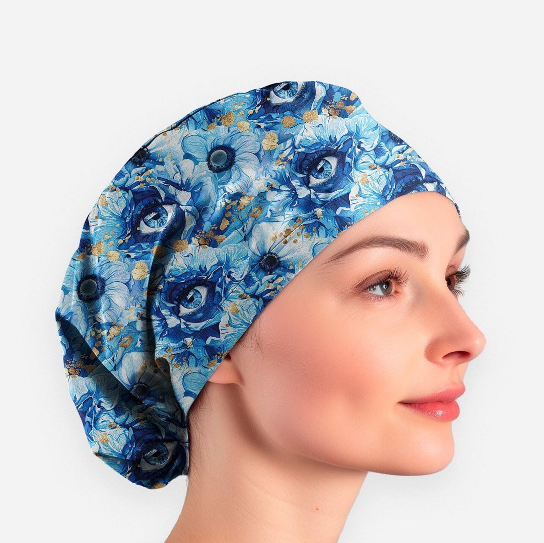 Scrub Caps for Women, Ophthalmology Surgery Cap, Eye Doctor Scrub Hat ...