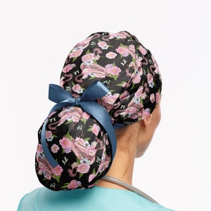 Uterus Scrub Caps Ponytail Surgical Hat Women Ob - Etsy