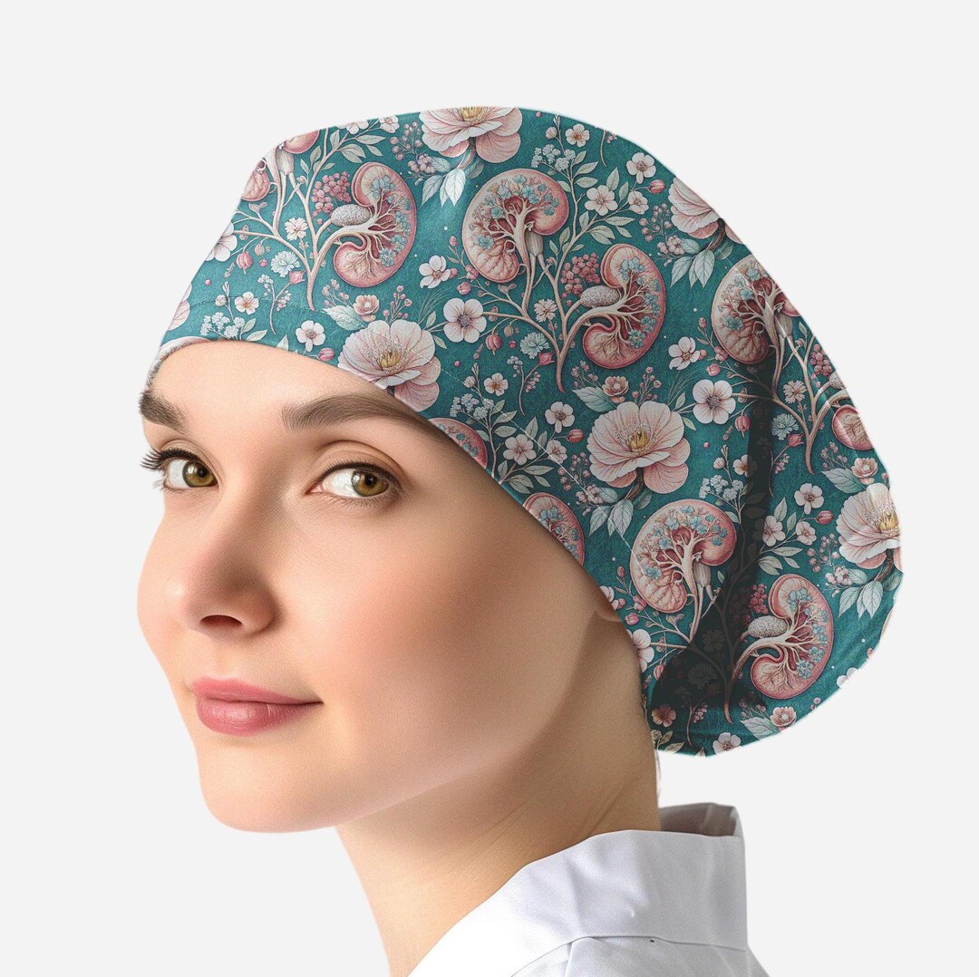 Nephrologists Scrub Caps for Women, Kidneys Surgical Cap - Etsy