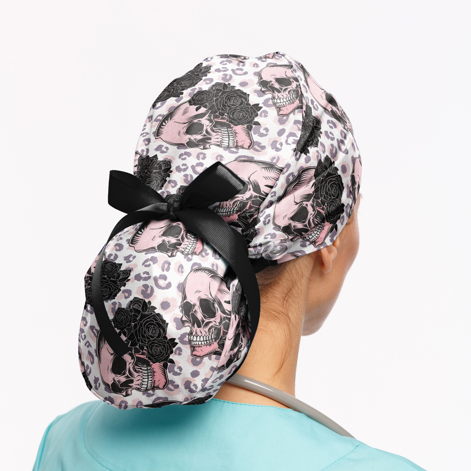 Scrub Caps Skull Surgical Cap Classic Scrub Caps for Women - Etsy