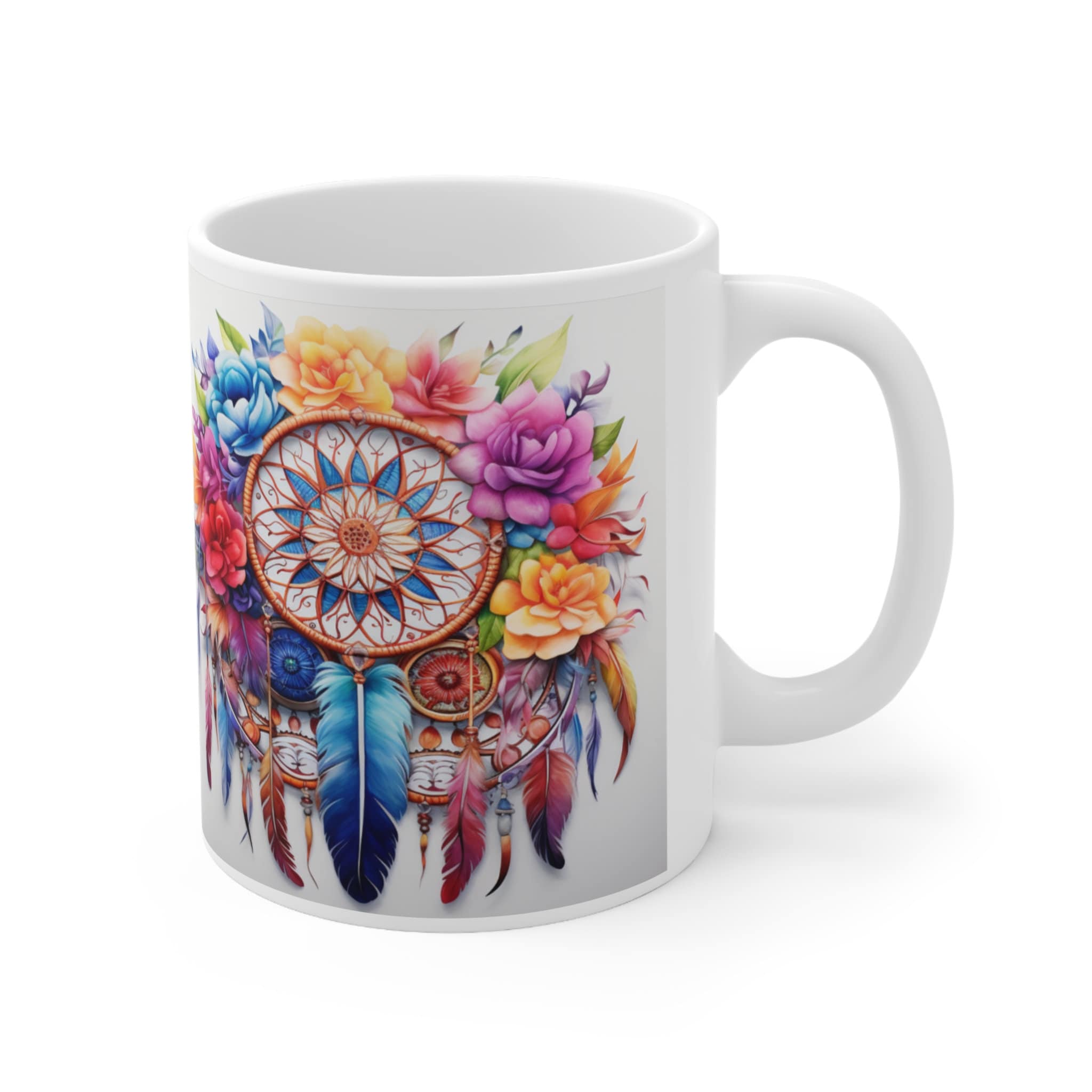 Watercolor Dream Catcher Mug Sublimation Design, Vibrant Watercolour ...