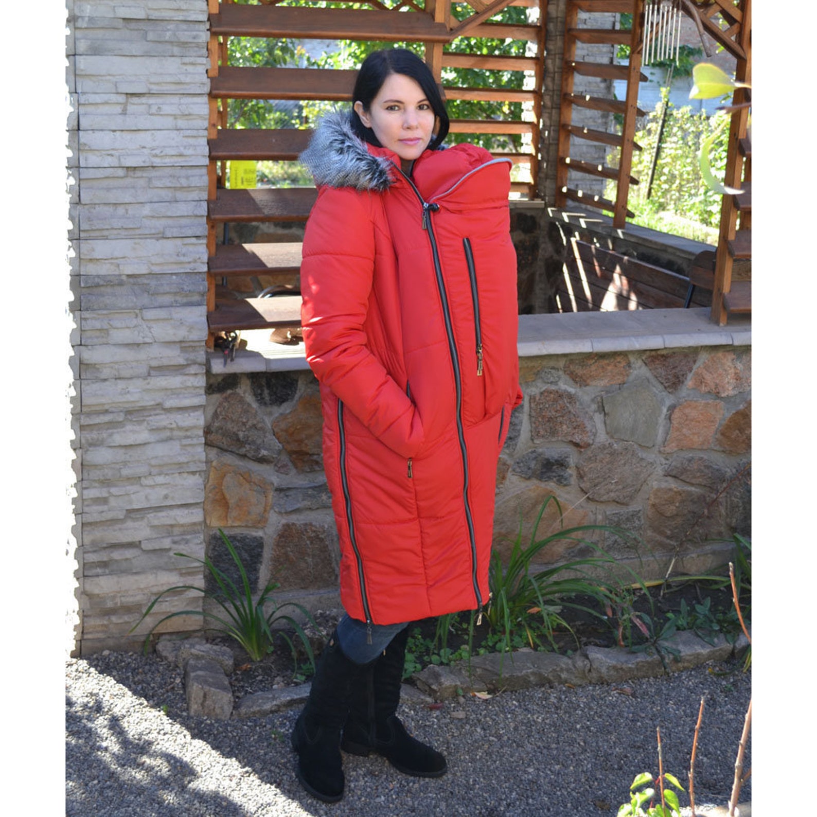 3 in 1 Babywearing Winter Jacket Mum Coat Pregnancy - Etsy