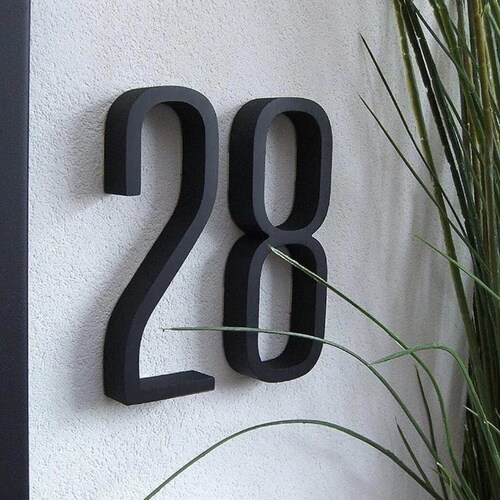 Large Modern Acrylic House Number 5mm Thick Numbers | Etsy UK