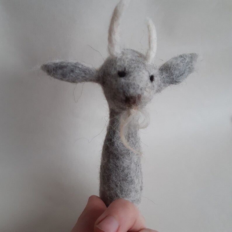 Traditional Wet-felted Finger Puppets / Goat - Etsy