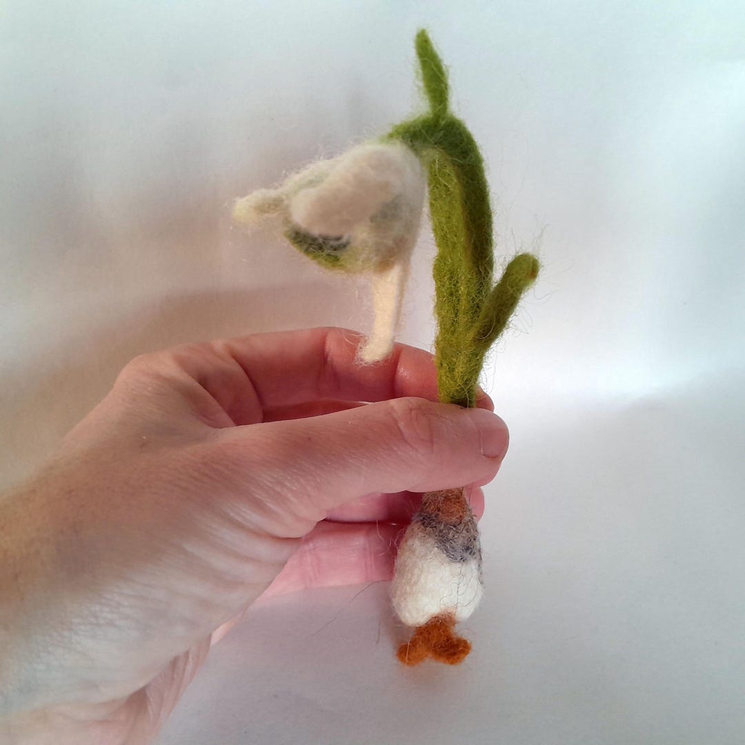 Felted Flowers, Flowers With Bulbs, Snowdrop, Tulip - Etsy
