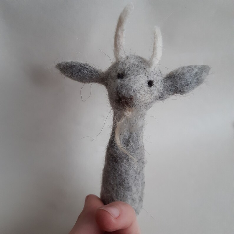 Traditional Wet-felted Finger Puppets / Goat - Etsy