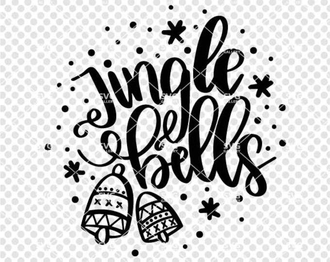 Jingle Bells SVG Christmas SVG Digital Cut File Holiday - Etsy