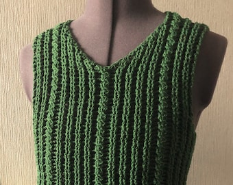 Men's PDF Crochet Pattern Chain Mesh Tank Top - Etsy UK