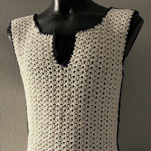 Mesh Crochet Tank Top PATTERN - Etsy