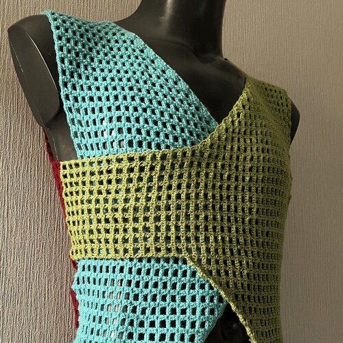 Men's Crochet PDF Pattern Pinstripe and Brick Mesh Tank - Etsy