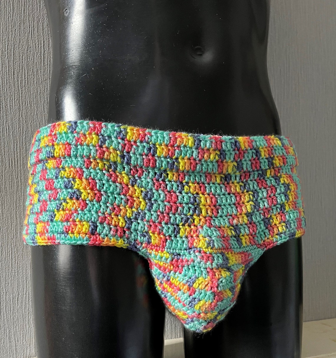 Mens Crochet Pattern Full Side Briefs In Double Knit Etsy