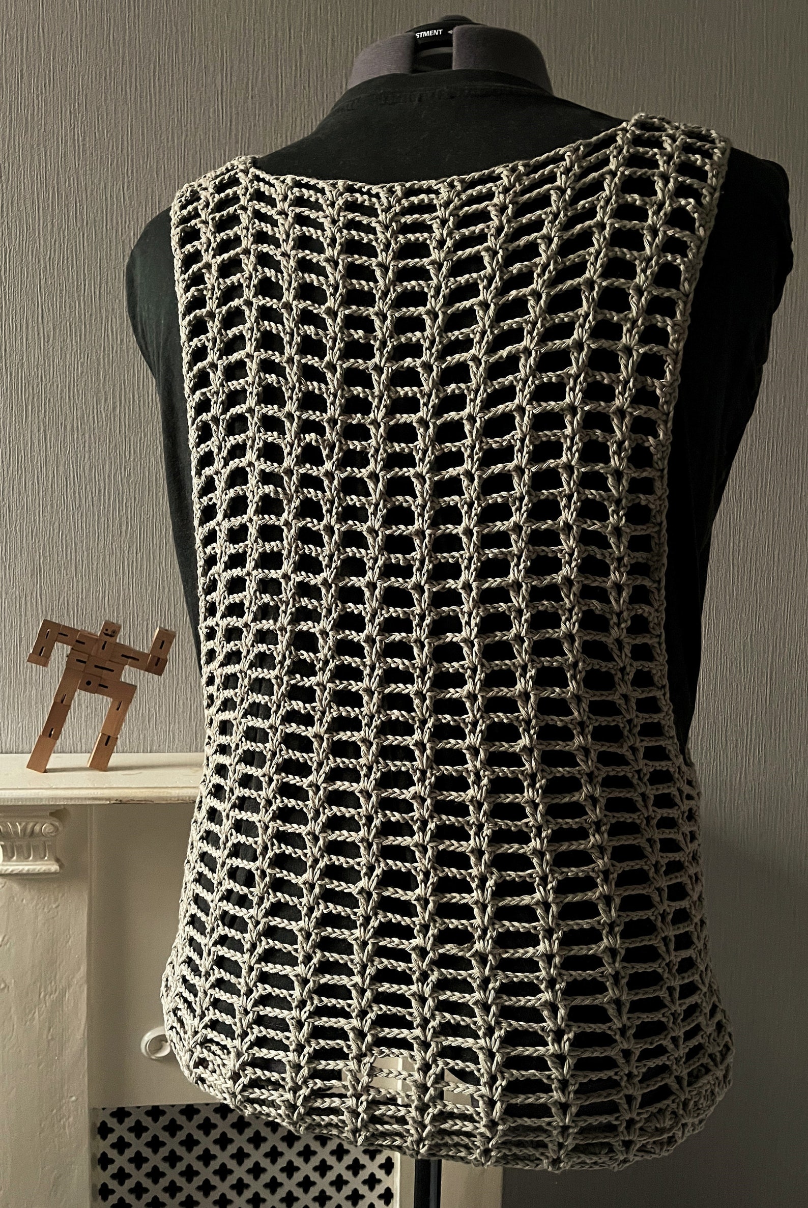 Men's Crochet PDF Pattern V-stitch Mesh Top Any Size - Etsy UK