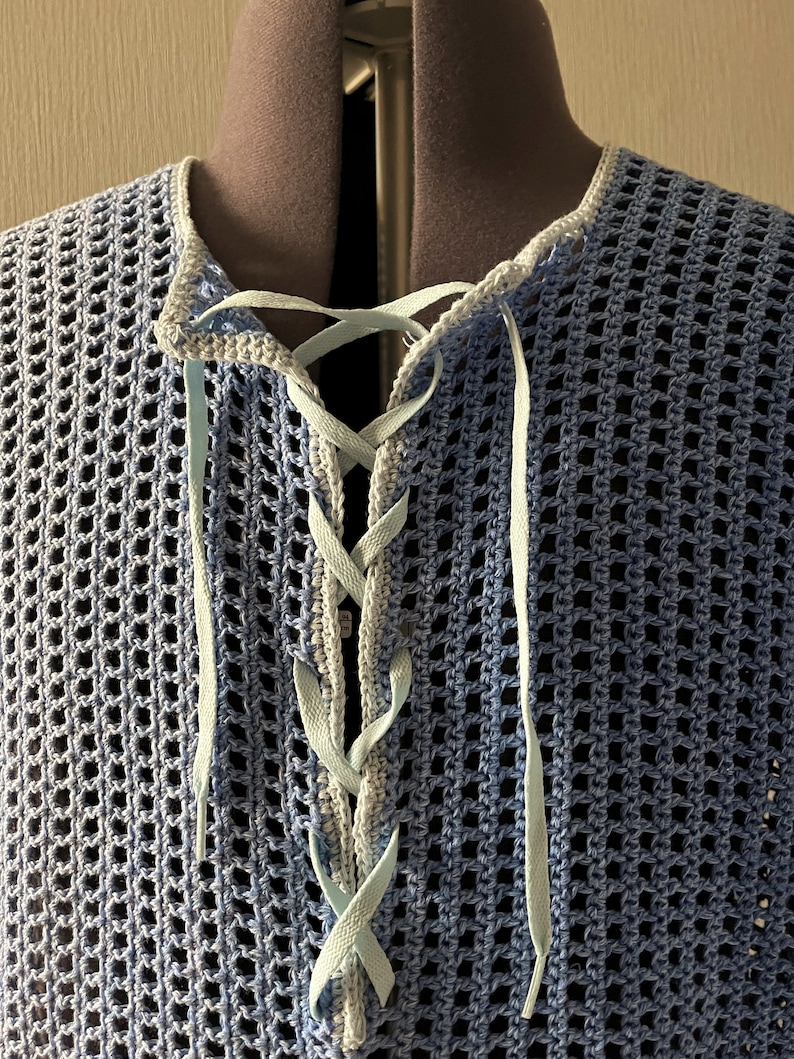 Men's Crochet PDF Pattern, Summer Mesh Shirt - Etsy