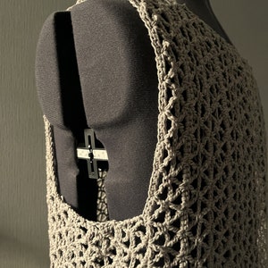 Men's Crochet PDF Pattern, Wide Triple Stitch Mesh Tank Top, All Sizes ...