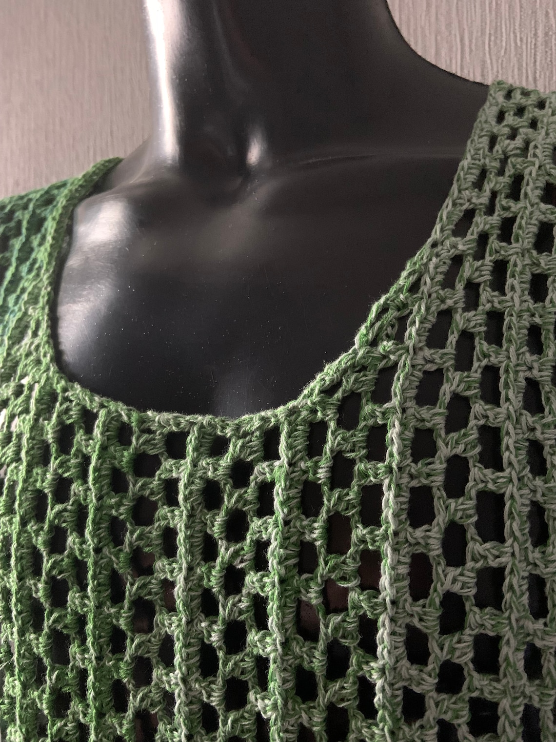 Men's Crochet PDF Pattern, Pinstripe and Brick Mesh Tank Top - Etsy