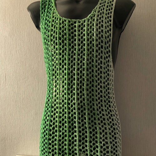 Men's Crochet Pattern Sleeveless Mesh Top - Etsy UK