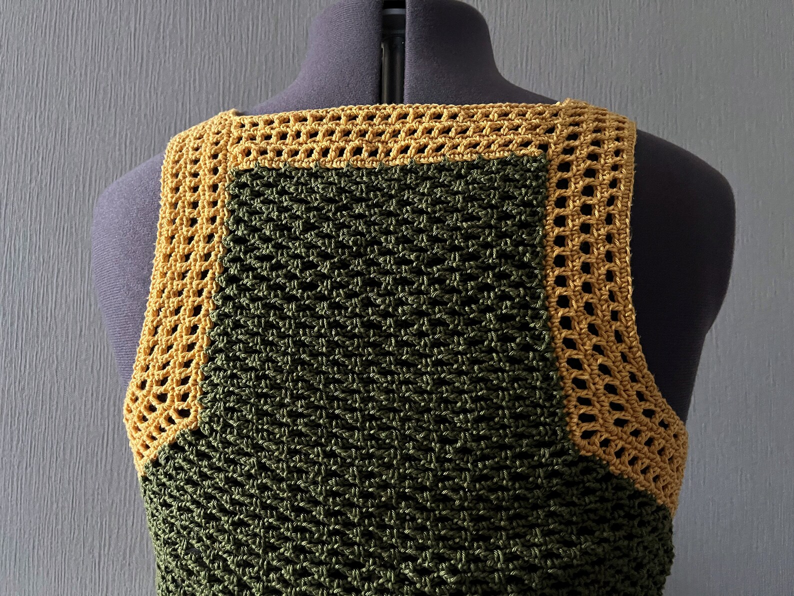 Men's PDF Crochet Pattern Chain Mesh Tank Top - Etsy UK
