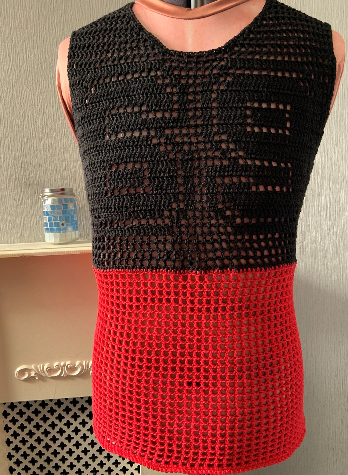 Men's Crochet Pattern, 4 in 1 Numbers Mesh Top - Etsy