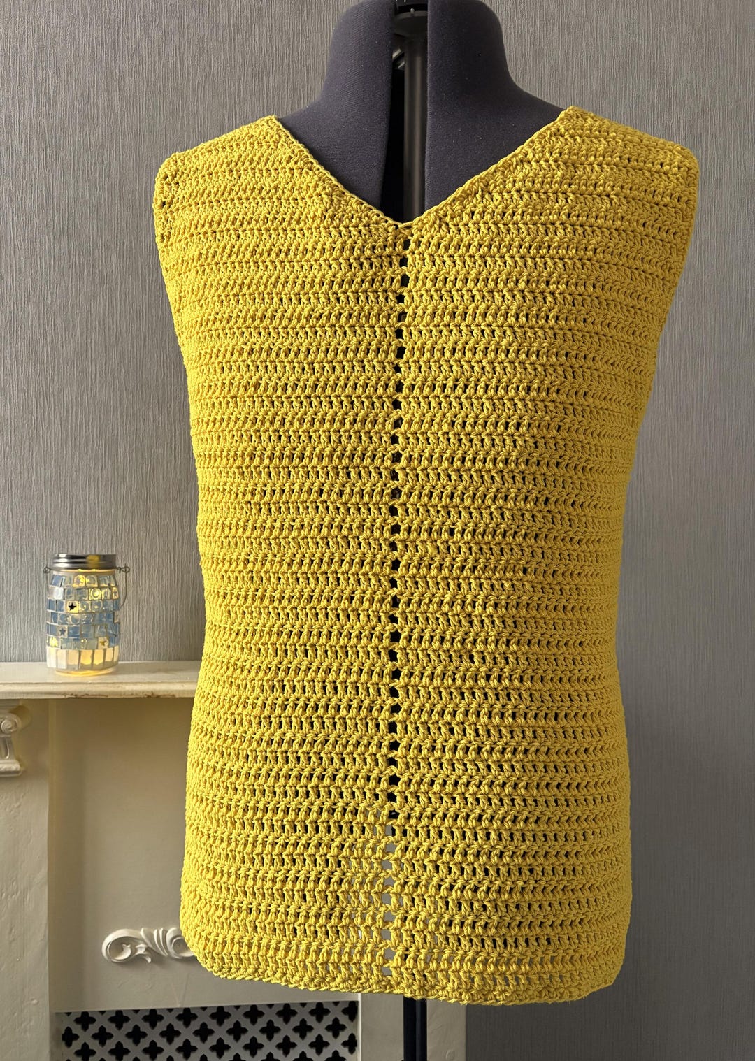 PDF Men's Crochet Pattern, Worsted Tank Top, Small to 2XL - Etsy UK