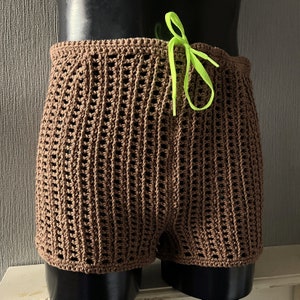 Men's Crochet PDF Pattern, Double Knit Cotton Rib Mesh Short, All Sizes ...