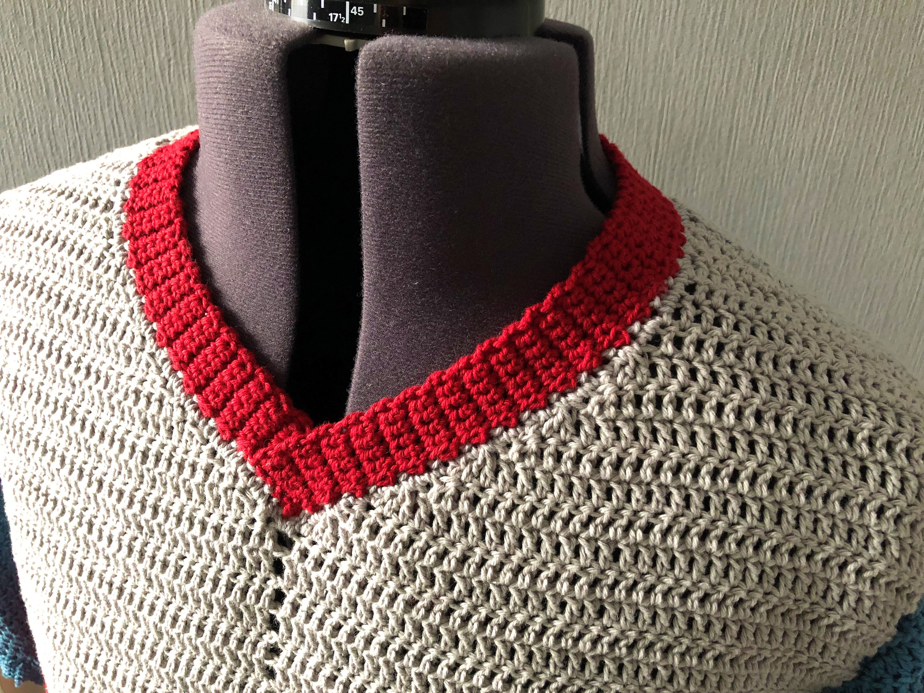 Crochet Pattern, Side Panel V Neck T-shirt - Etsy