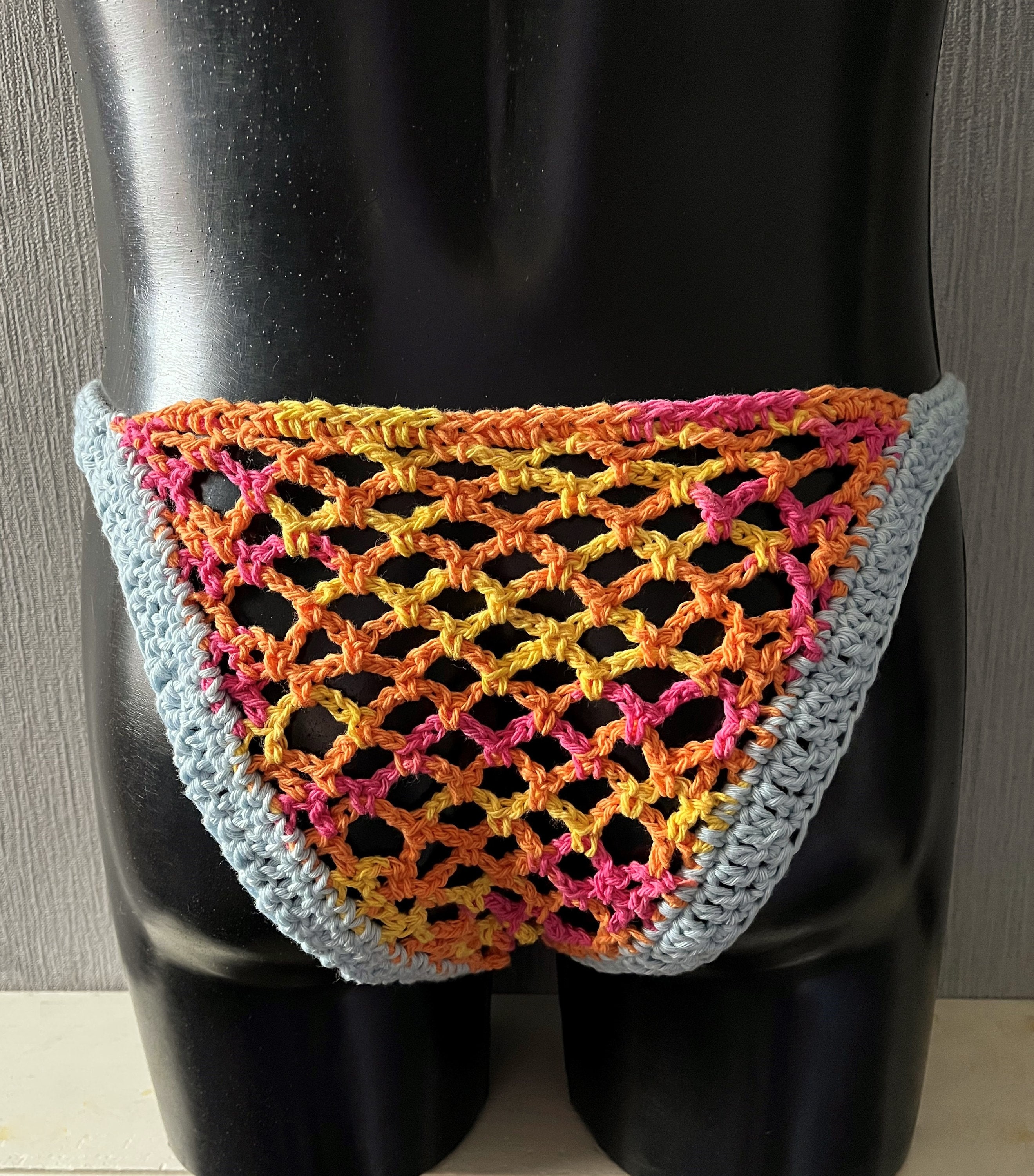 Men's Crochet PDF Pattern Chain Mesh Briefs - Etsy Canada