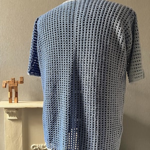 Men's Crochet PDF Pattern, Summer Mesh Shirt - Etsy
