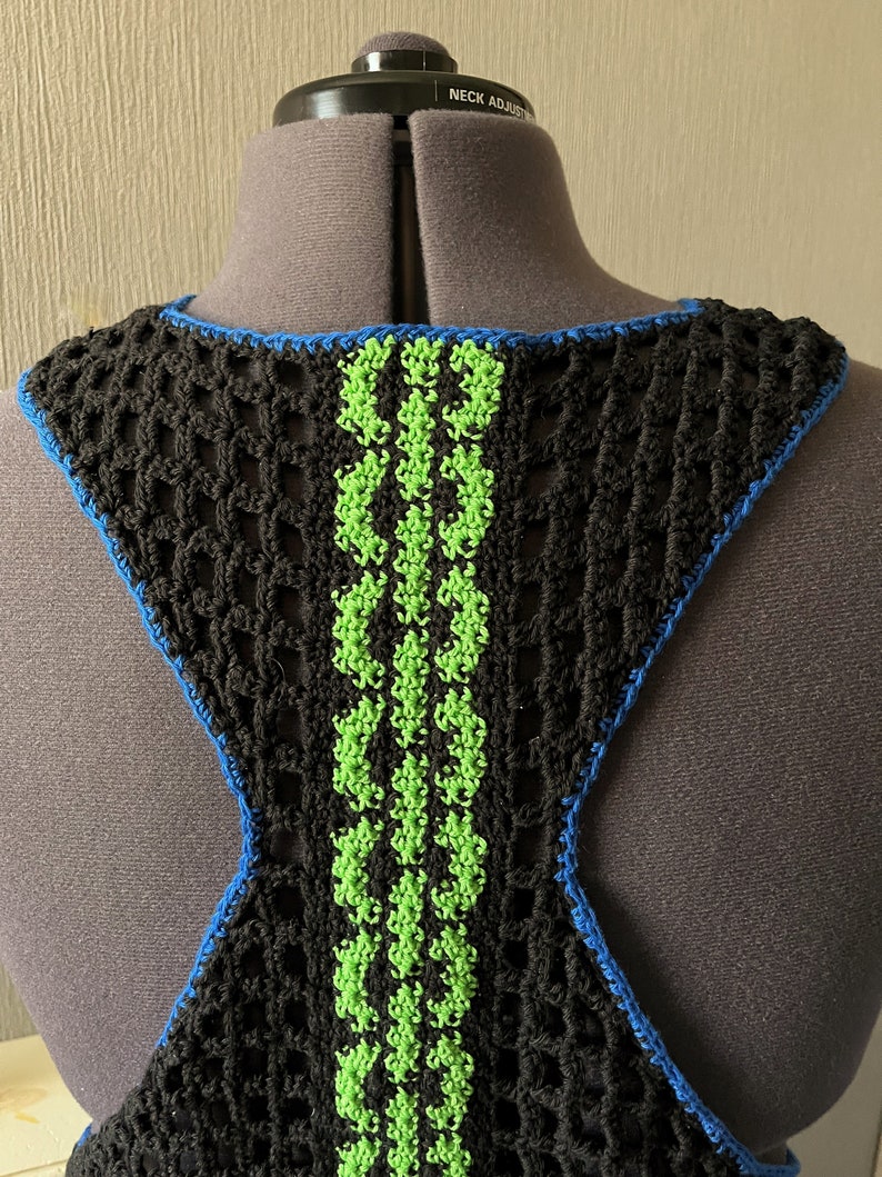 Men's Crochet PDF Pattern, Grizzly's Lounge Mesh Tank Top - Etsy UK