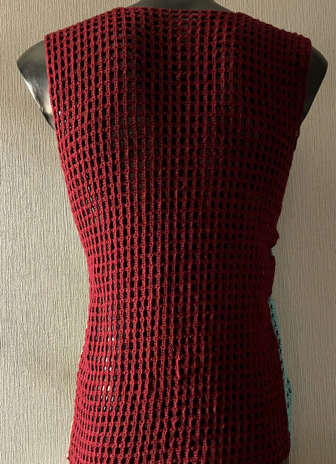 Men's Crochet Pattern Crossover Mesh Tank Top - Etsy