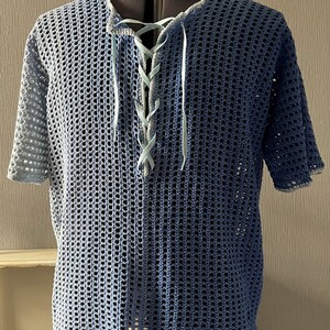 Men's Crochet PDF Pattern, Summer Mesh Shirt - Etsy