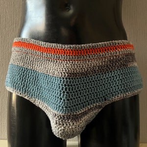 Men's Crochet Pattern, Full Side Briefs in Double Knit Yarn - Etsy