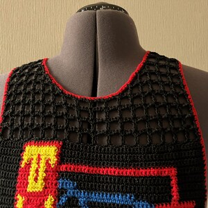 Men's Crochet PDF Pattern, Twinkle's Palace Mesh Tank Top - Etsy UK