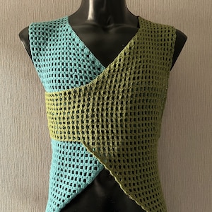 Men's Crochet Pattern, Crossover Mesh Tank Top - Etsy