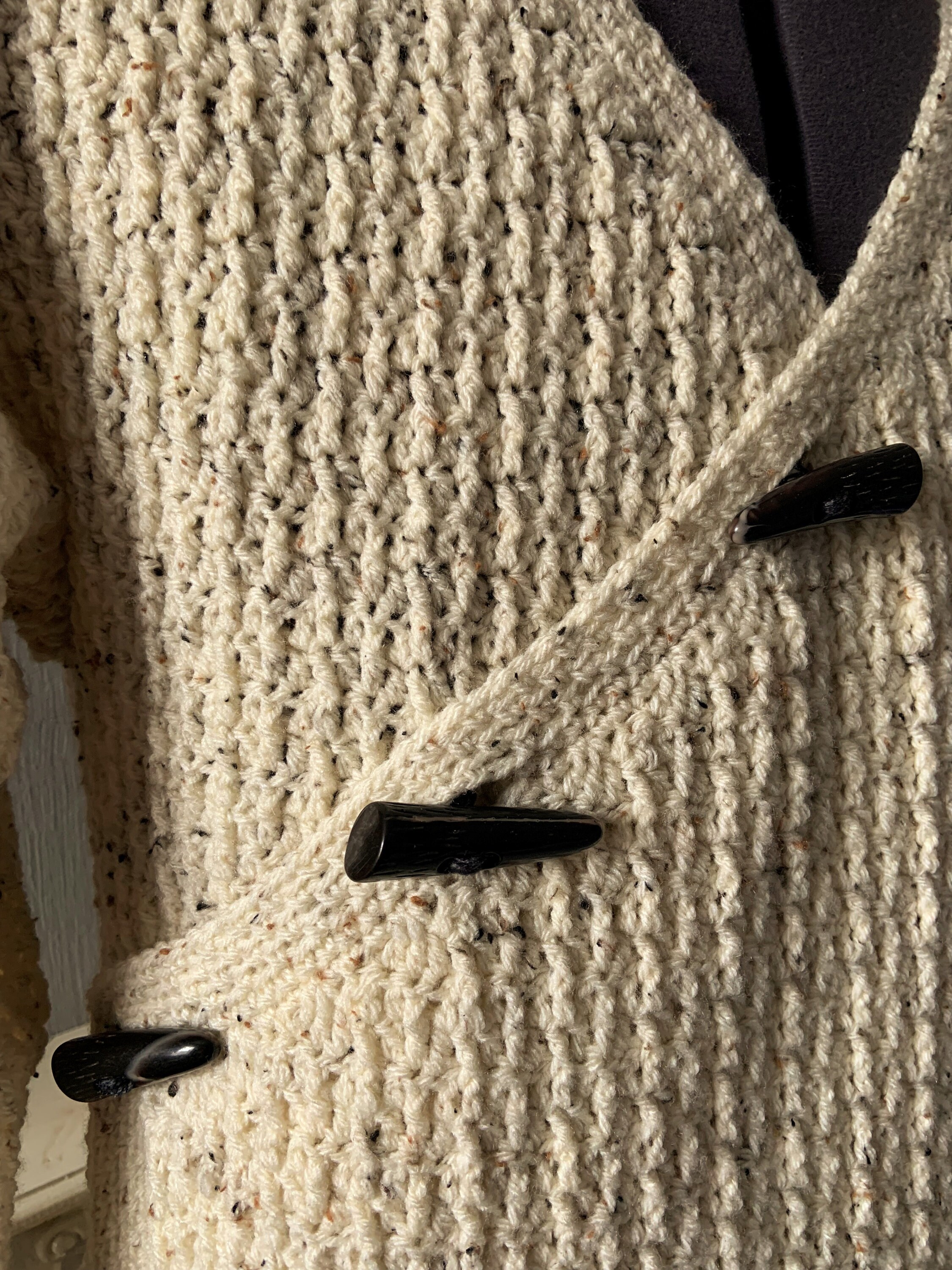 Menswear Crochet Pattern, Toggle Wrap Cardigan - Etsy