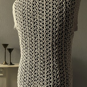 Men's Crochet PDF Pattern, Wide Triple Stitch Mesh Tank Top, All Sizes ...