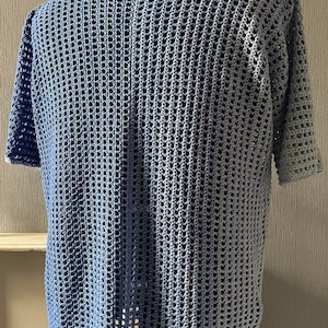 Men's Crochet PDF Pattern, Summer Mesh Shirt - Etsy