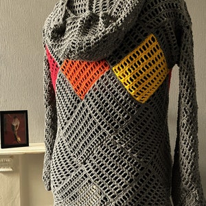 Men's Crochet PDF Pattern, Grid Square Shirt - Etsy