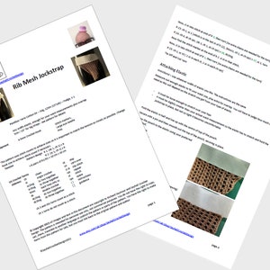 Men's Crochet Pattern, Double Knit Cotton Rib Mesh Jockstrap - Etsy