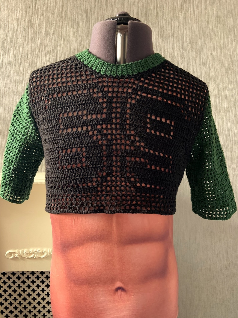 Men's Crochet Pattern, 4 in 1 Numbers Mesh Top - Etsy UK
