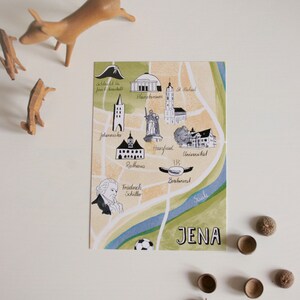 Set of Three Jena Postcards, Illustrations - Etsy