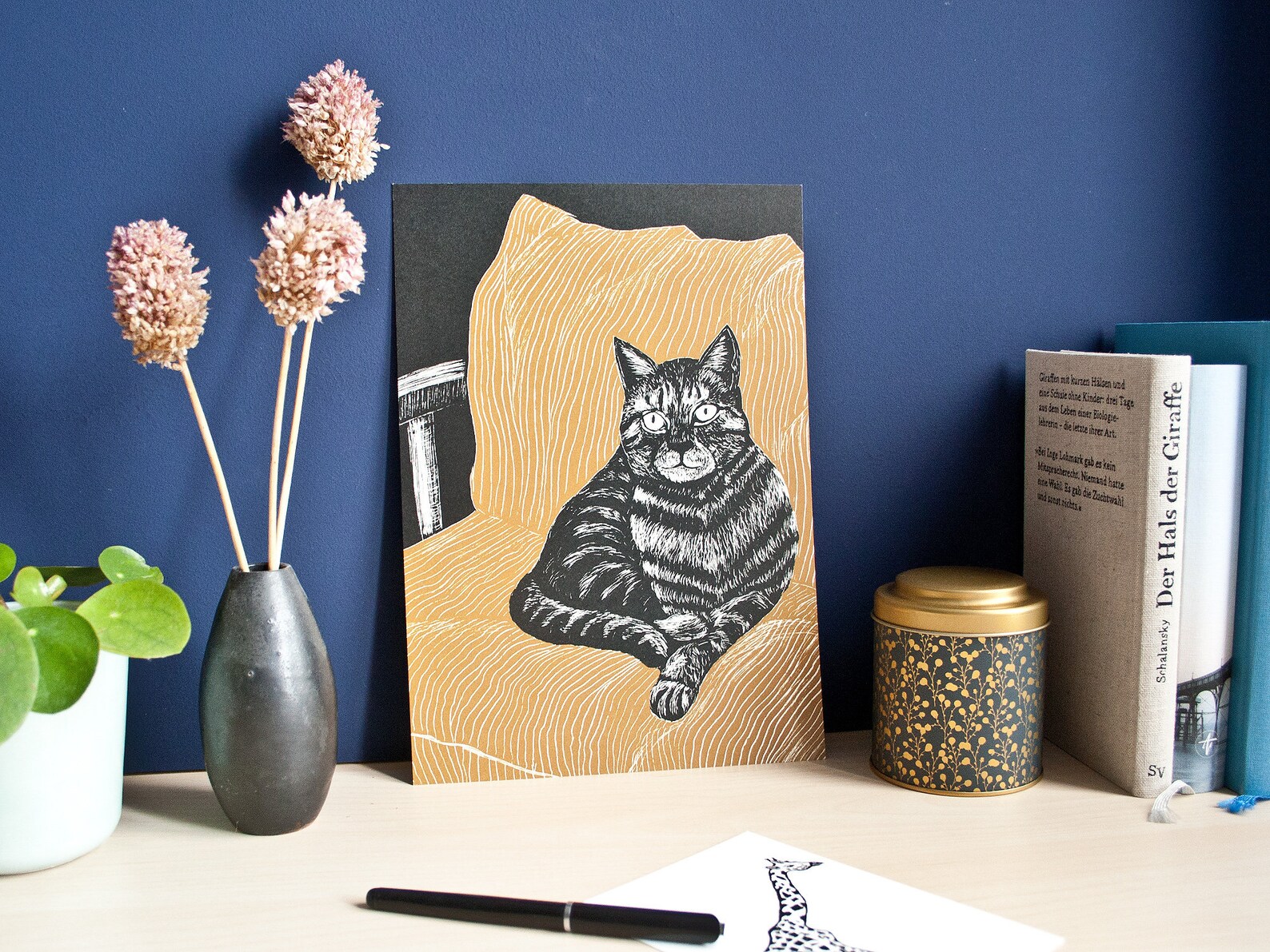 Poster Cat A4 - Etsy