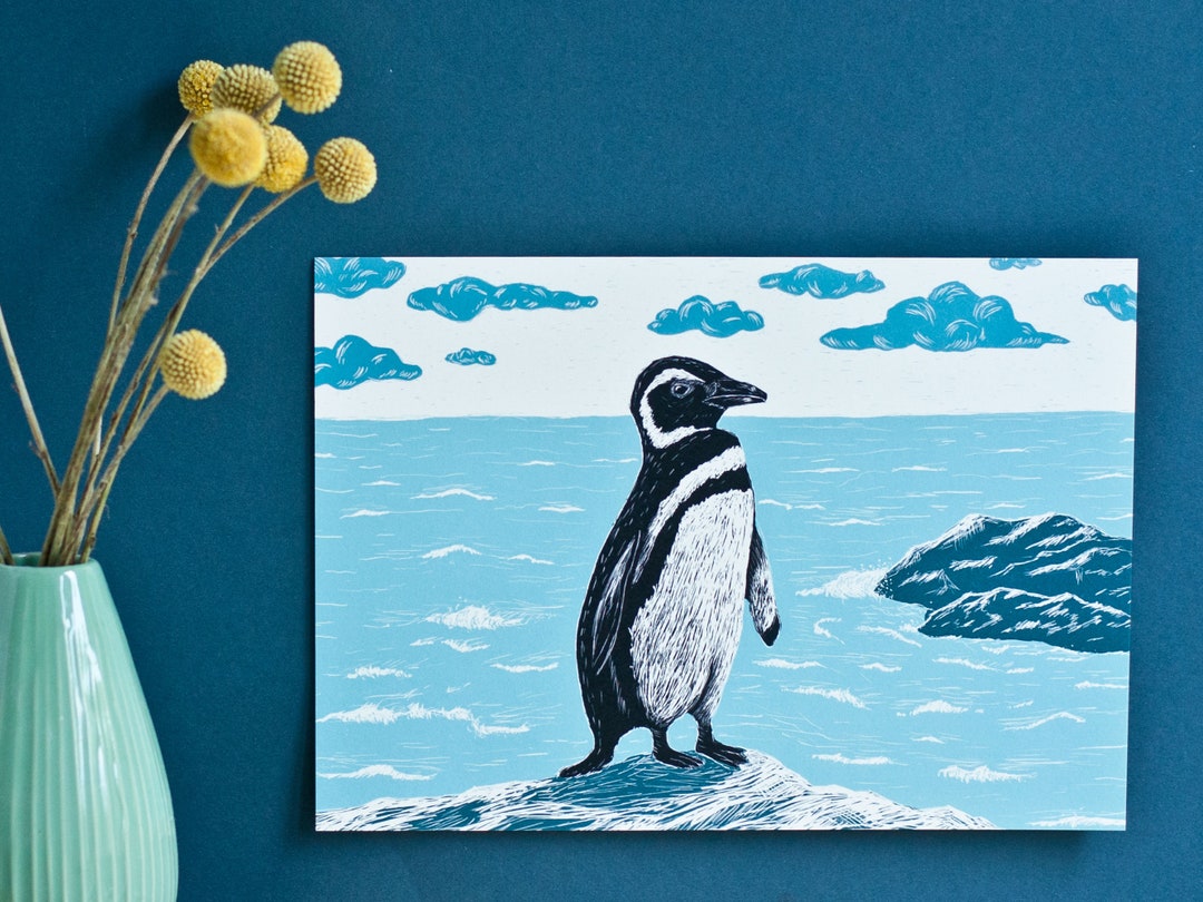 Poster Penguin A4 - Etsy