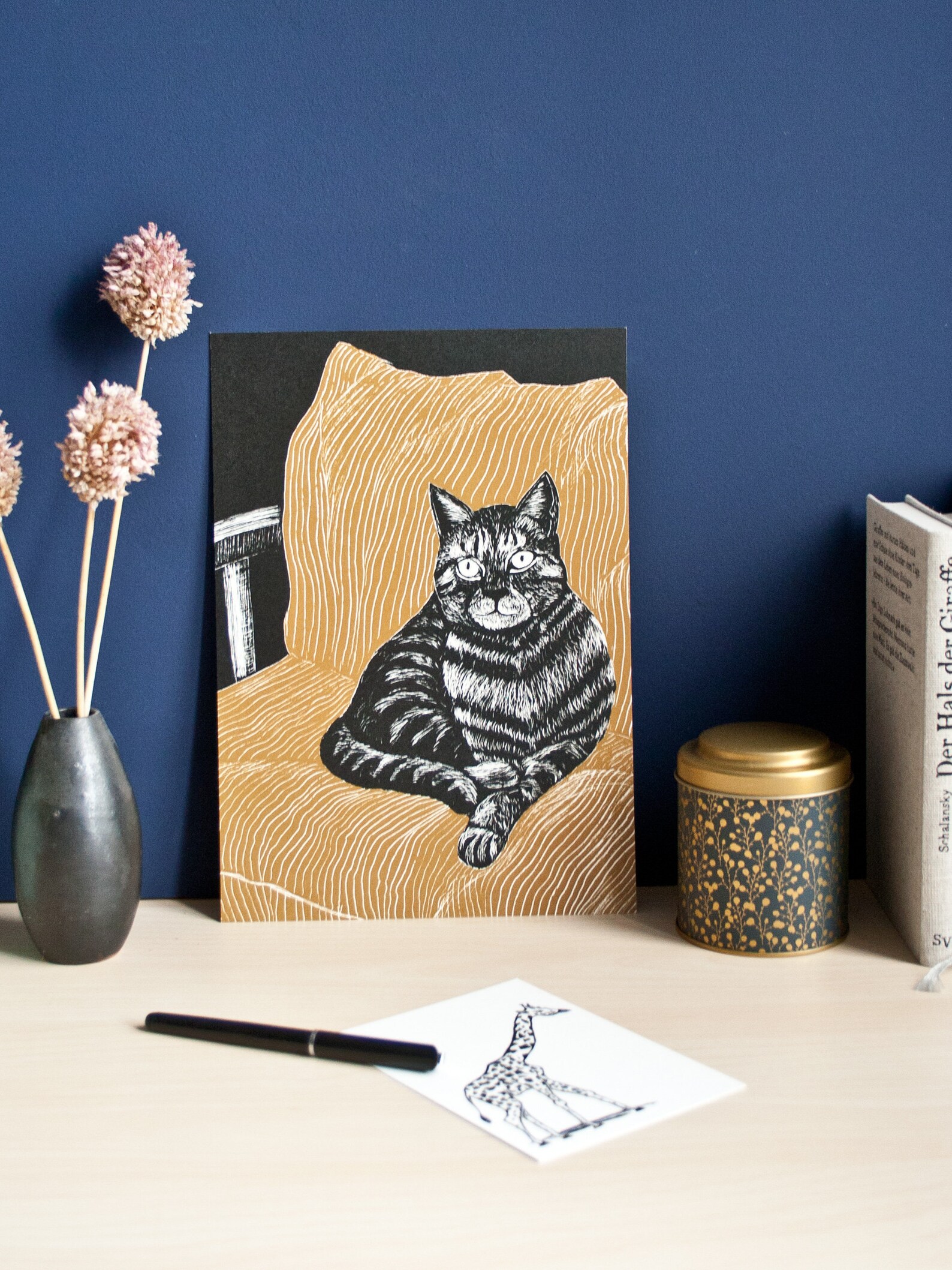 Poster Cat A4 - Etsy