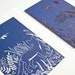 Linoldruck Fuchs und Schwäne, original Druckgrafik - Etsy.de
