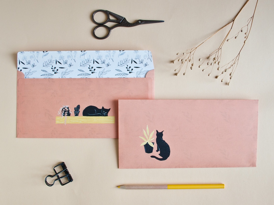 Envelope Set Cats, 10 Envelopes - Etsy