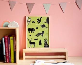 Forest Animals Poster Set Set of 3 Animal Prints Set of - Etsy